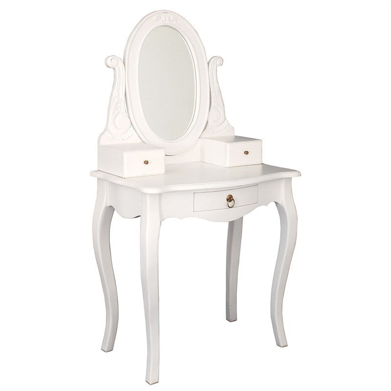 Paris House French Vanity Table with Mirror Queen Annie Dressing Table ...