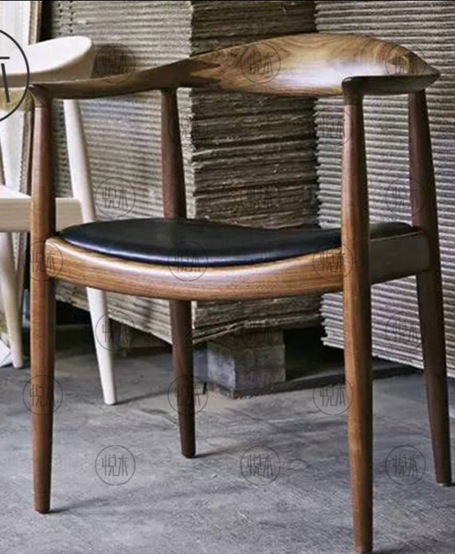 VICTOR Chair Nordic Solid Wood Dining Chair Armrest Backrest — Classic ...